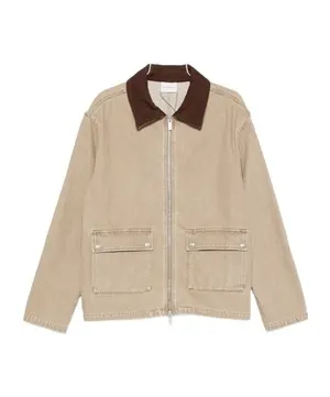 Drole De Monsieur Long-sleeved Casual Jacket - Kaki