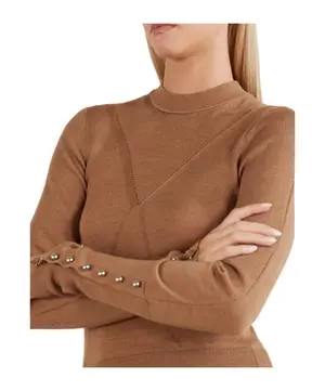 Rabanne Embellished Wool And Silk-blend Sweater