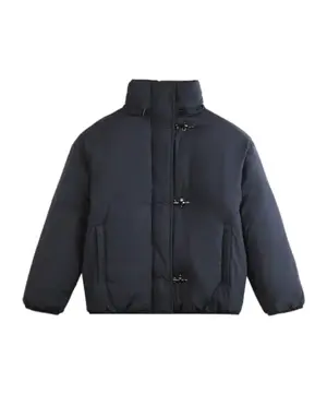 FAY Microfiber Bomber Jacket With Stand Collar - Blue