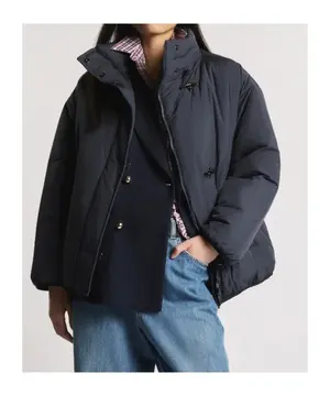 FAY Microfiber Bomber Jacket With Stand Collar