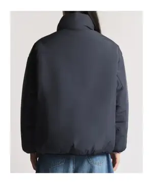 FAY Microfiber Bomber Jacket With Stand Collar