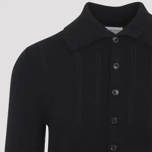 Dries Van Noten Long Sleeve Knitted Polo Shirt
