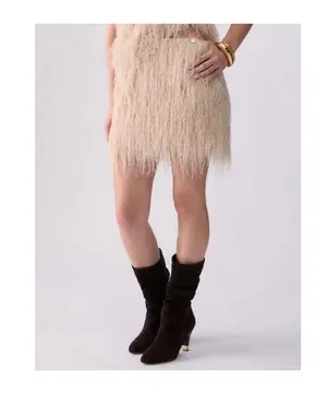 Liu Jo Fringe Mini Skirt