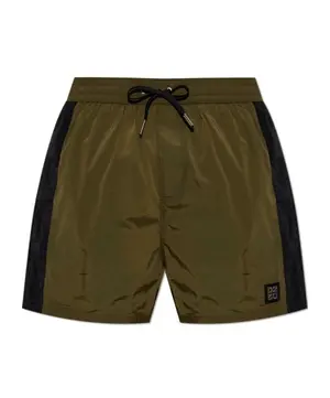 Dsquared2 Wide-leg Swim Shorts - Green