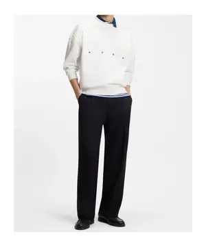 Hugo Boss Graphic Print Logo Embroidered Sweater