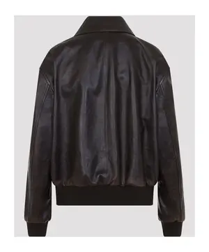 Prada Leather Bomber Jacket