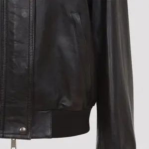 Prada Leather Bomber Jacket