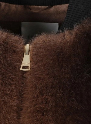 ERMANNO FIRENZE Faux-fur Zip-up Jacket