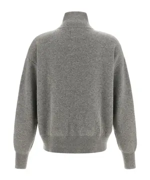 Extreme Cashmere Long-sleeved Zip-up Cardigan