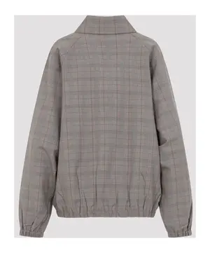Miu Miu Prince Of Wales Checked Blouson Jacket