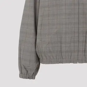 Miu Miu Prince Of Wales Checked Blouson Jacket
