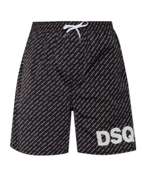 Dsquared2 Wide-leg Swim Shorts - Black
