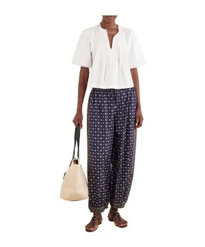 DÔEN Yarrow Printed Cotton Pants
