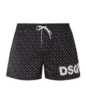 Dsquared2 Wide-leg Swim Shorts - Black