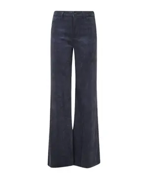 ERMANNO FIRENZE Casual Trousers With Belt Loops - Blue