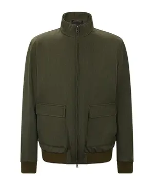 Herno High-neck Zip-up Jacket - Green