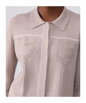 Liu Jo Knit Jacket With Beads