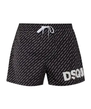 Dsquared2 Wide-leg Swim Shorts - Black