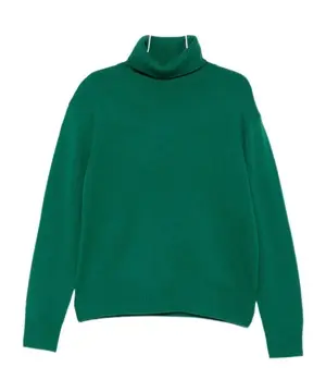 THE FRANKIE SHOP Long-sleeve High-neck Top - Green
