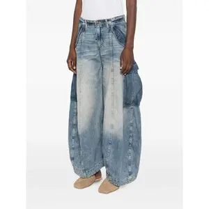 R13 Siouxsie Field Cargo Jeans - Blue