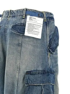 R13 Siouxsie Field Cargo Jeans - Blue