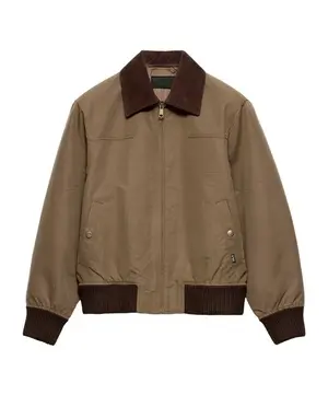Prada Ribbed Hem Blouson Jacket