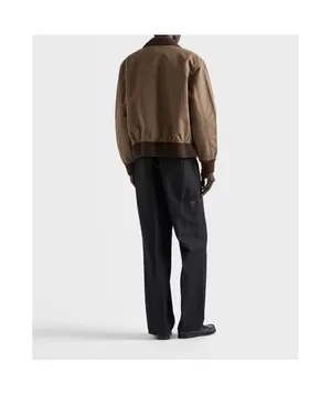 Prada Ribbed Hem Blouson Jacket