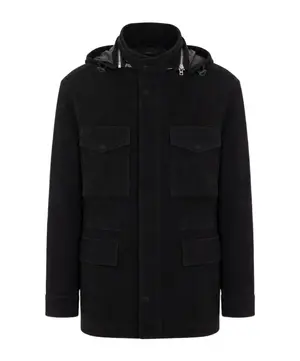 TOM FORD Long-sleeved Leather Jacket - Black