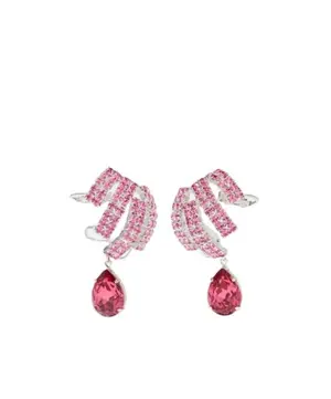 Magda Butrym Crystal Earrings - Pink
