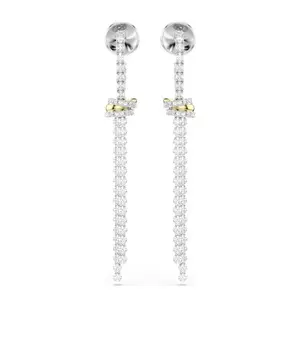 SWAROVSKI Hyperbola Rhodium-plated Drop Earrings