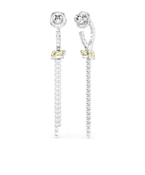 SWAROVSKI Hyperbola Rhodium-plated Drop Earrings