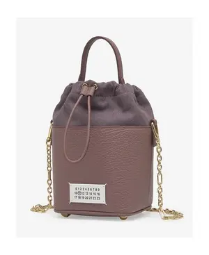 MAISON MARGIELA 5ac Leather Bucket Bag