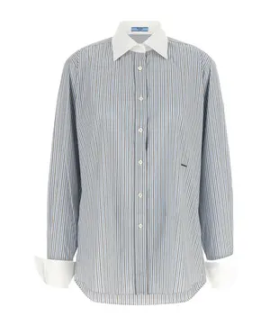 Prada Striped Poplin Shirt - No