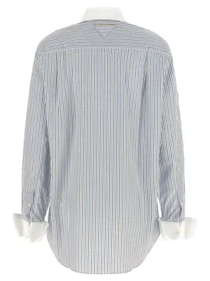 Prada Striped Poplin Shirt - No