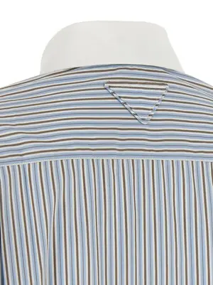 Prada Striped Poplin Shirt - No