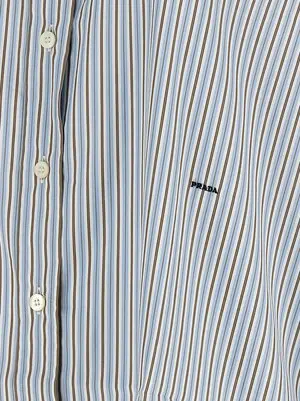 Prada Striped Poplin Shirt - No