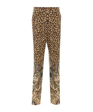 Etro Leopard-print Trousers - Multicolour