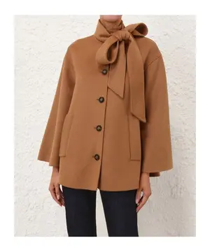 Zimmermann Valiant Pussybow Coat