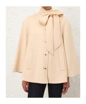 Zimmermann Valiant Pussybow Coat