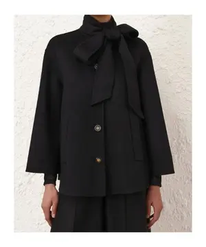 Zimmermann Valiant Pussybow Coat