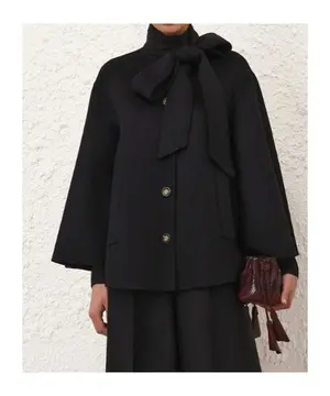 Zimmermann Valiant Pussybow Coat