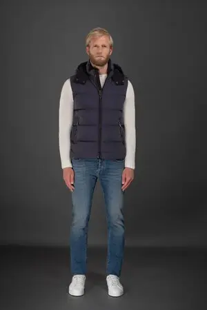 MOORER High-neck Padded Gilet