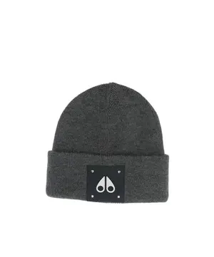 Moose Knuckles Logo Beanie - Grey