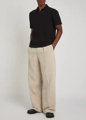 Nn07 Paul Textured Cotton-knit Polo Shirt