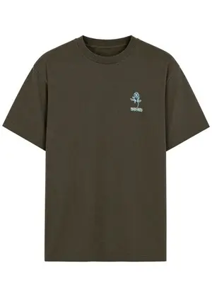 PERCIVAL Printed Cotton T-shirt - Sage