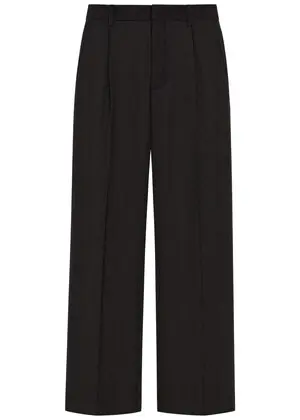 Nn07 Kay Pleated Linen Trousers - Black