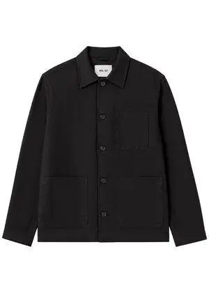 Nn07 Linen Jacket - Black