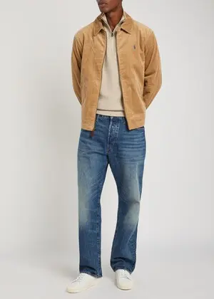 Polo Ralph Lauren Half-zip Waffle-knit Cotton Jumper - Brown