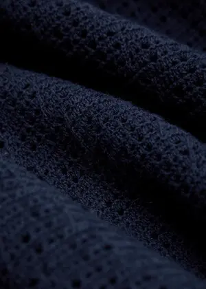 PERCIVAL Open-knit Cotton T-shirt