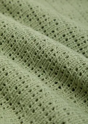 PERCIVAL Open-knit Cotton T-shirt